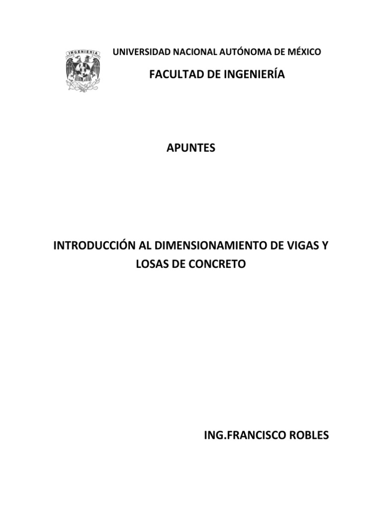 Introduccion Al Dimensionamiento de Vigas y Losas de Concreto PDF | PDF ...