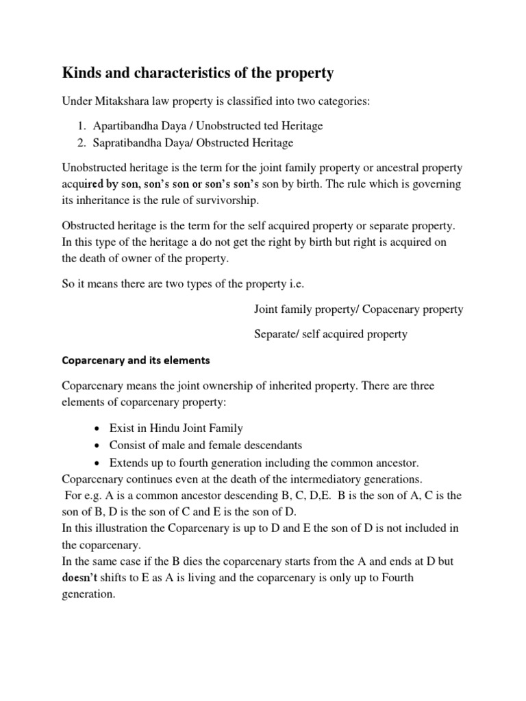 Kinds and Characteristics of Property | PDF | Ownership | Property
