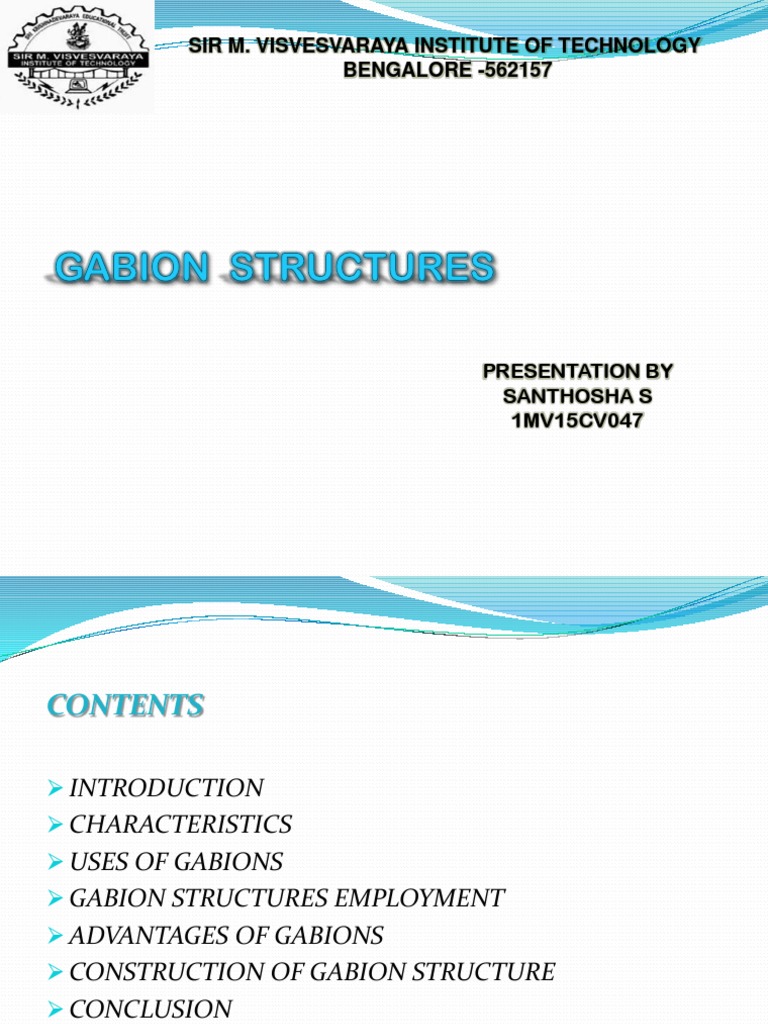 An Overview of Gabion Structures: Their Characteristics, Uses ...
