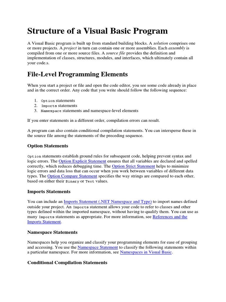 Visual Basic All Units Combine | PDF | Control Flow | Subroutine