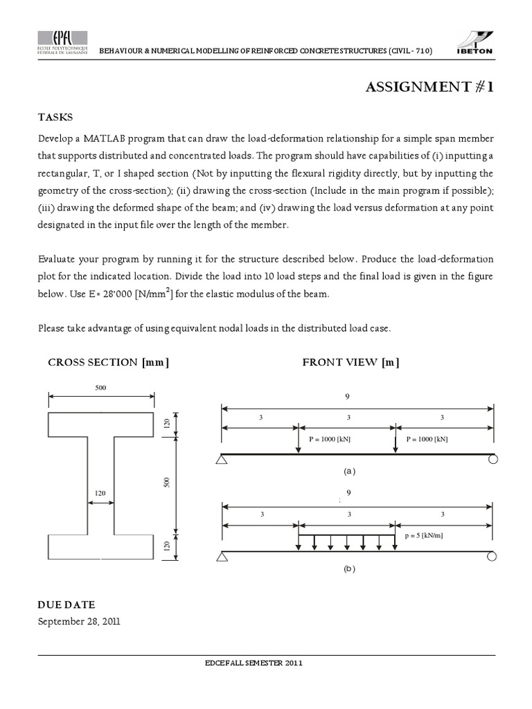 2011-10-05 Example Using Response 2000 | PDF | Beam (Structure) | Young ...
