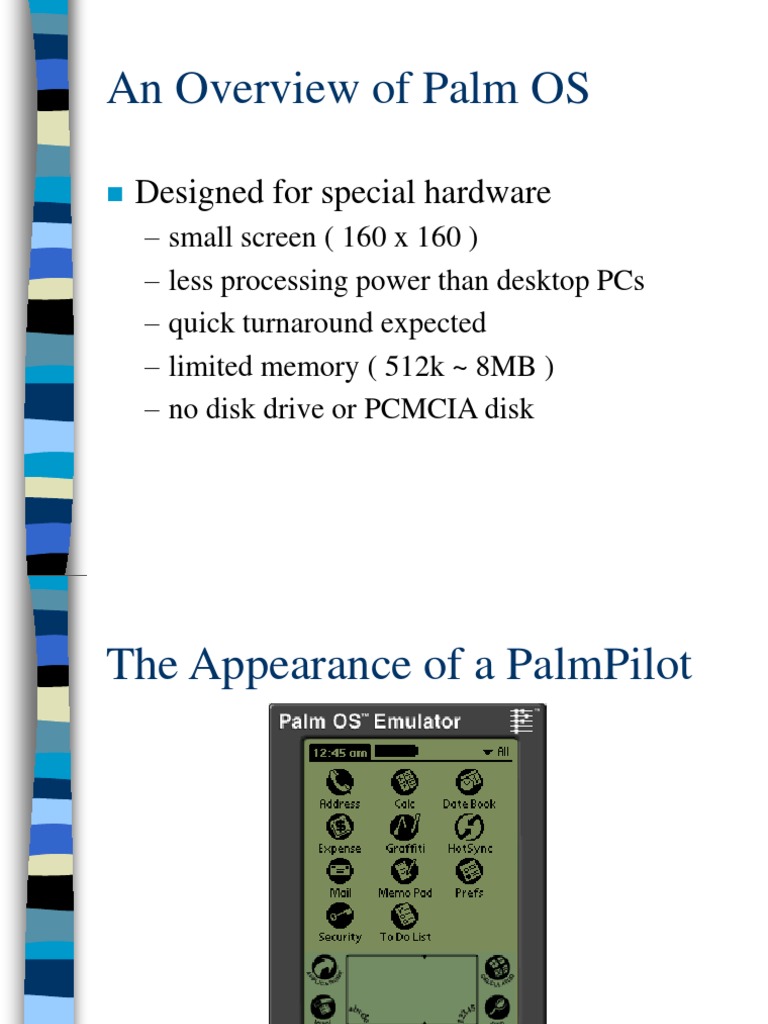 An Overview of Palm OS: Designed For Special Hardware | PDF | Pointer (Computer Programming ...