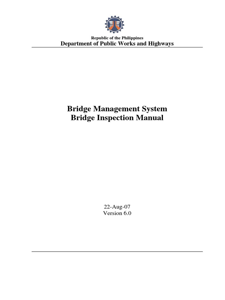 BMS Inspection Manuals (JICA) PDF | PDF | Bridge | Safety
