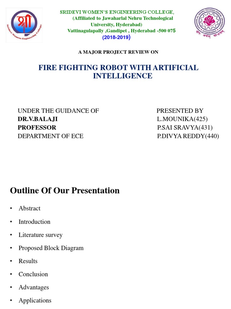 Fire Fighting Robot With AI | PDF | Raspberry Pi | Robot