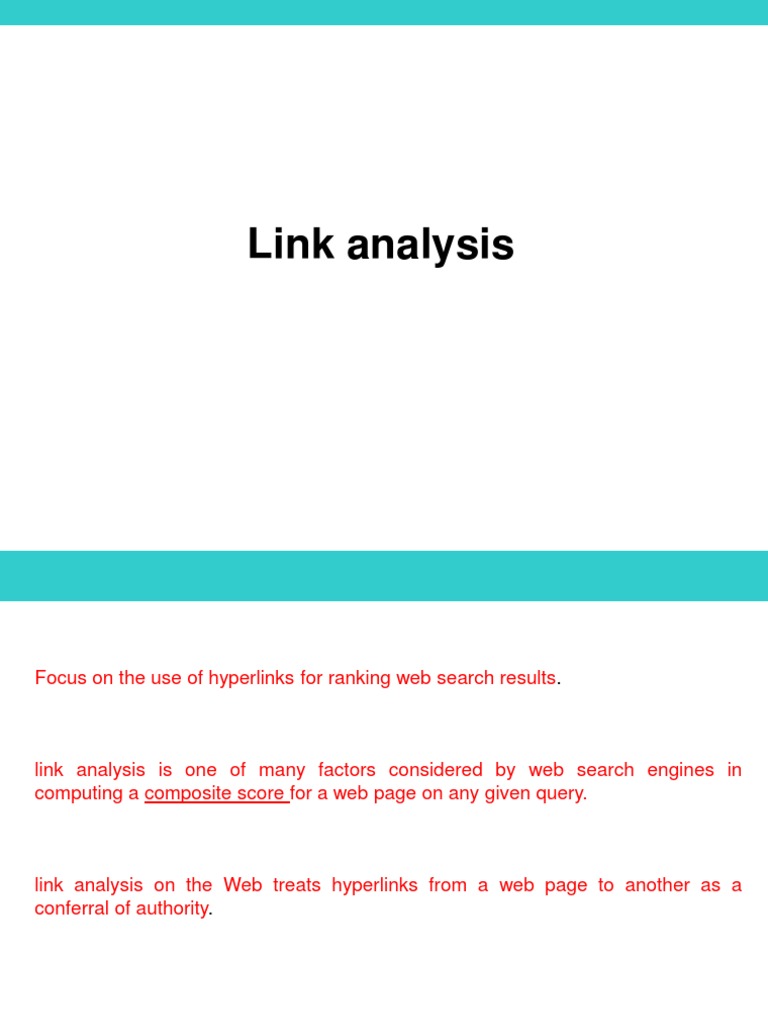 IR-UNIT 11 (Link Analysis) - 2019 | PDF | Markov Chain | Matrix ...