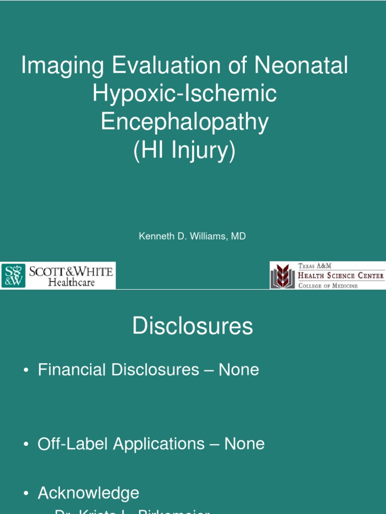 HIE - Imaging | PDF | Magnetic Resonance Imaging | Cerebral Cortex