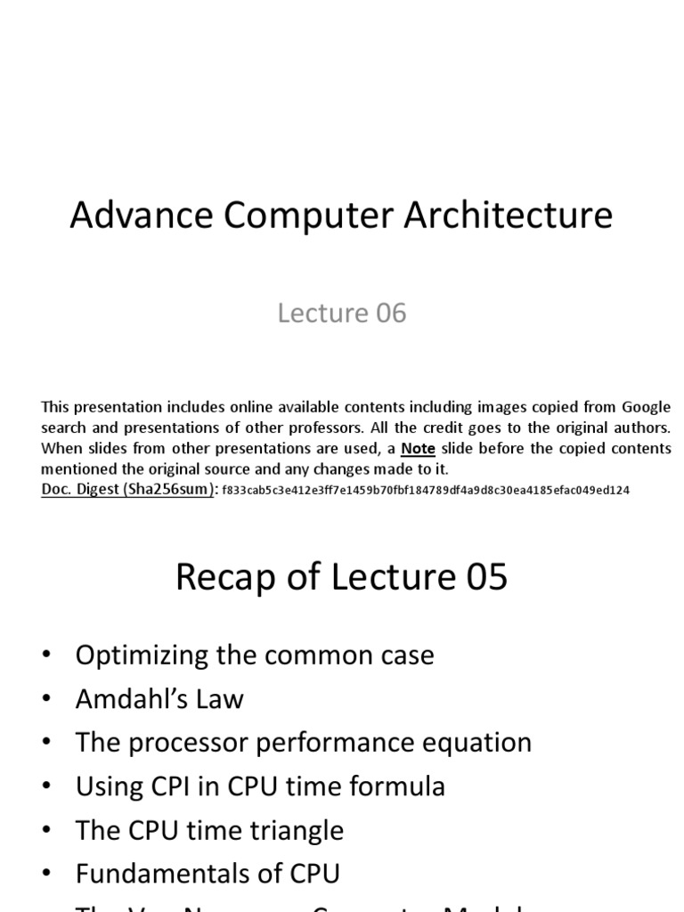 Advance Computer Architecture | PDF | Electronics | Electrical Engineering