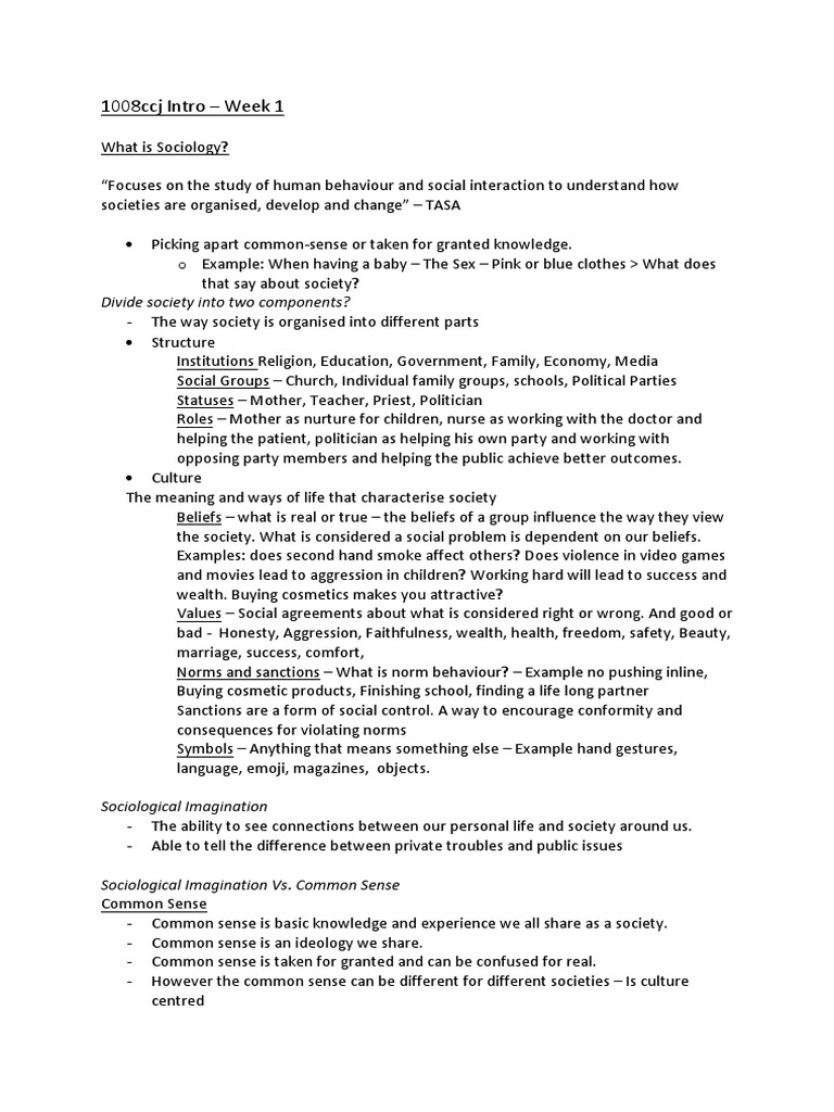 Introduction to Social Problems | PDF | Common Sense | Sociology