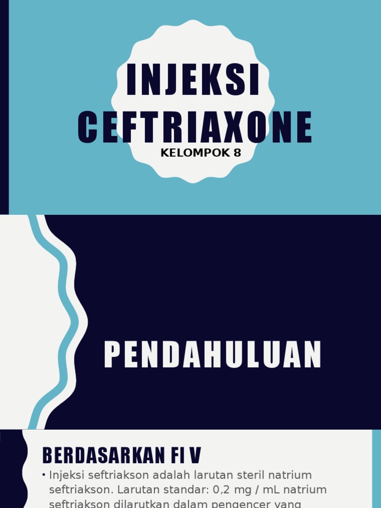 Injeksi Ceftriaxone | PDF