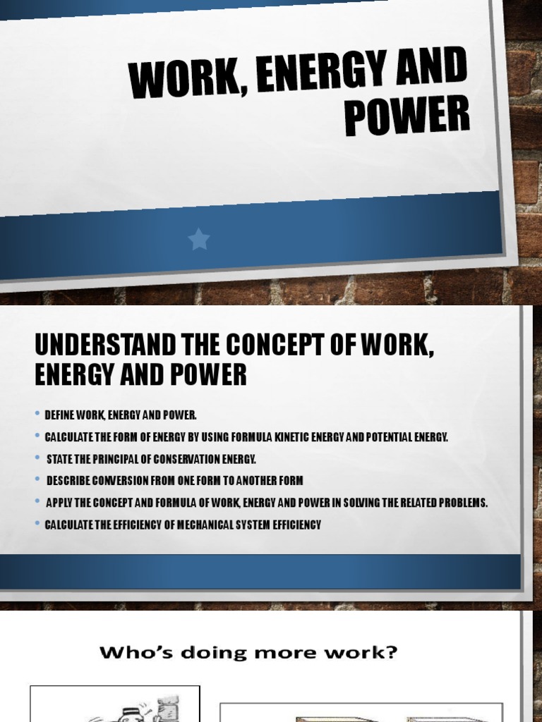 Work Energy and Power | PDF | Potential Energy | Force