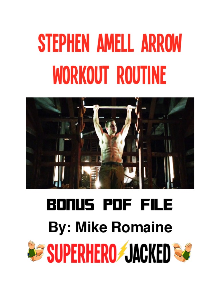 Stephen Amell Arrow Workout Routine: Bonus PDF | PDF | Physical Exercise | Recreation