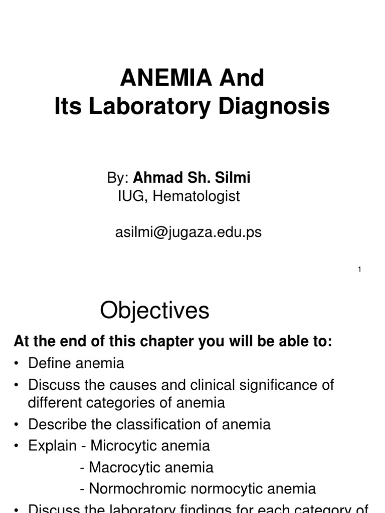 Anemia Its Laboratory Diagnosis | PDF | Anemia | Vitamin B12