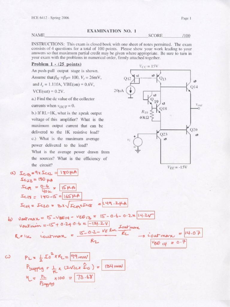 Allen and Holberg Homework Solution | PDF | Operational Amplifier ...