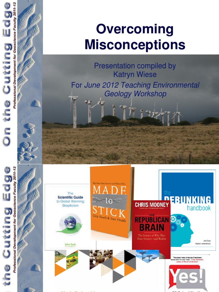 Overcoming Misconceptions: Presentation Compiled by Katryn Wiese For ...