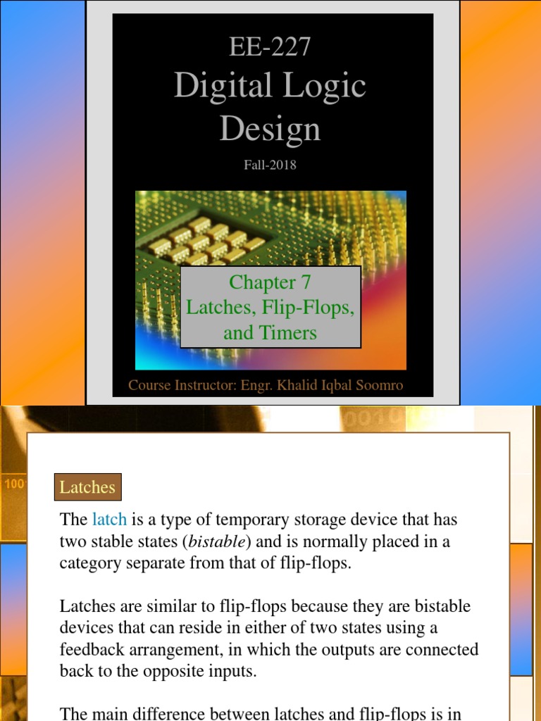 Digital Logic Design: Latches, Flip-Flops, and Timers | PDF | Random ...