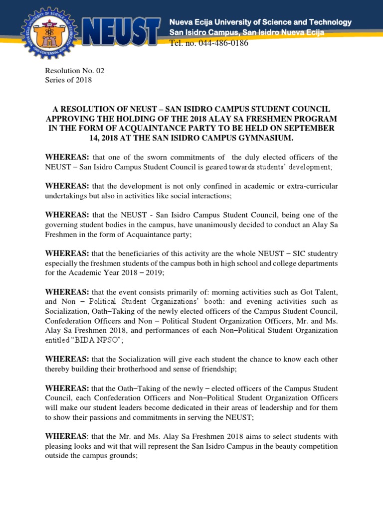 Tel. No. 044-486-0186: Nueva Ecija University of Science and Technology ...