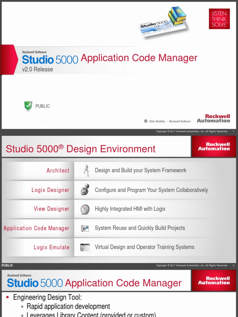 Studio 5000 Application Code Manager Webinar 20170912 | PDF | Library ...