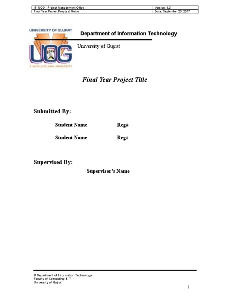 FYP Proposal Template | PDF | Project Management | System