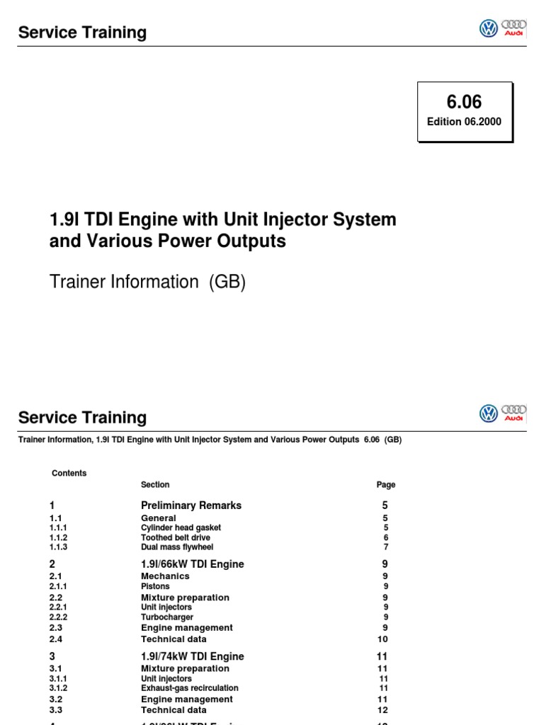 1 9 Tdi PD | PDF | Diesel Engine | Engines