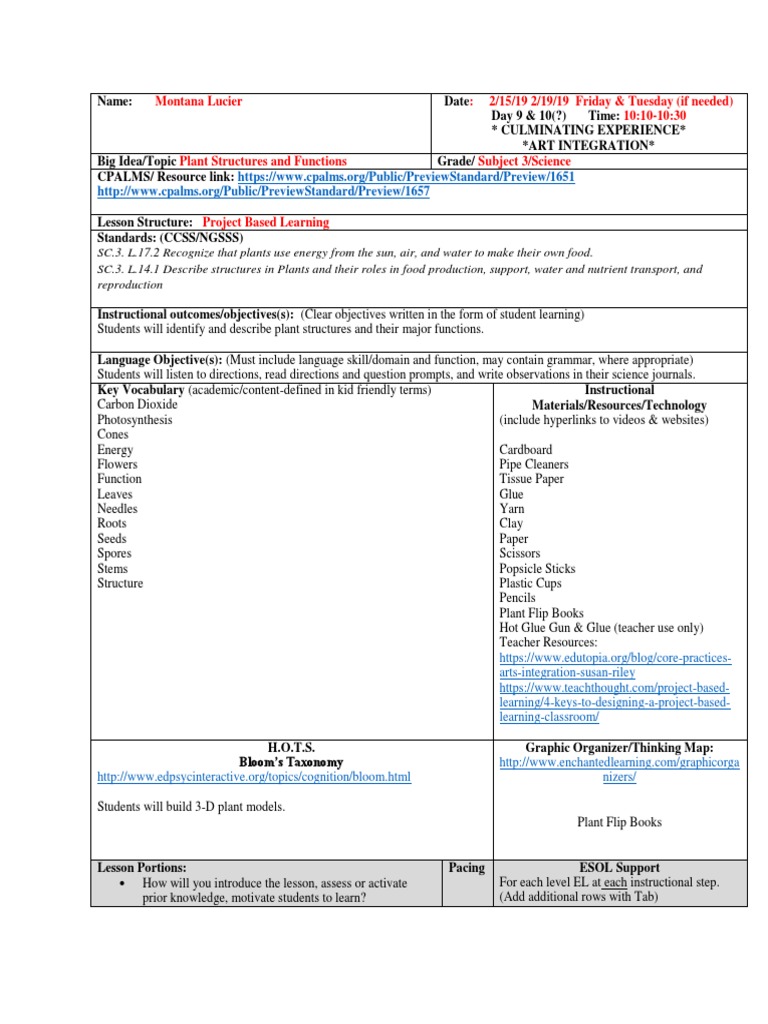 Plant LP 2 | PDF | Behavior Modification | Learning