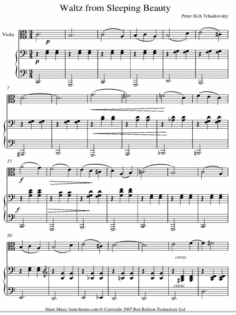 Waltz From Sleeping Beauty | PDF