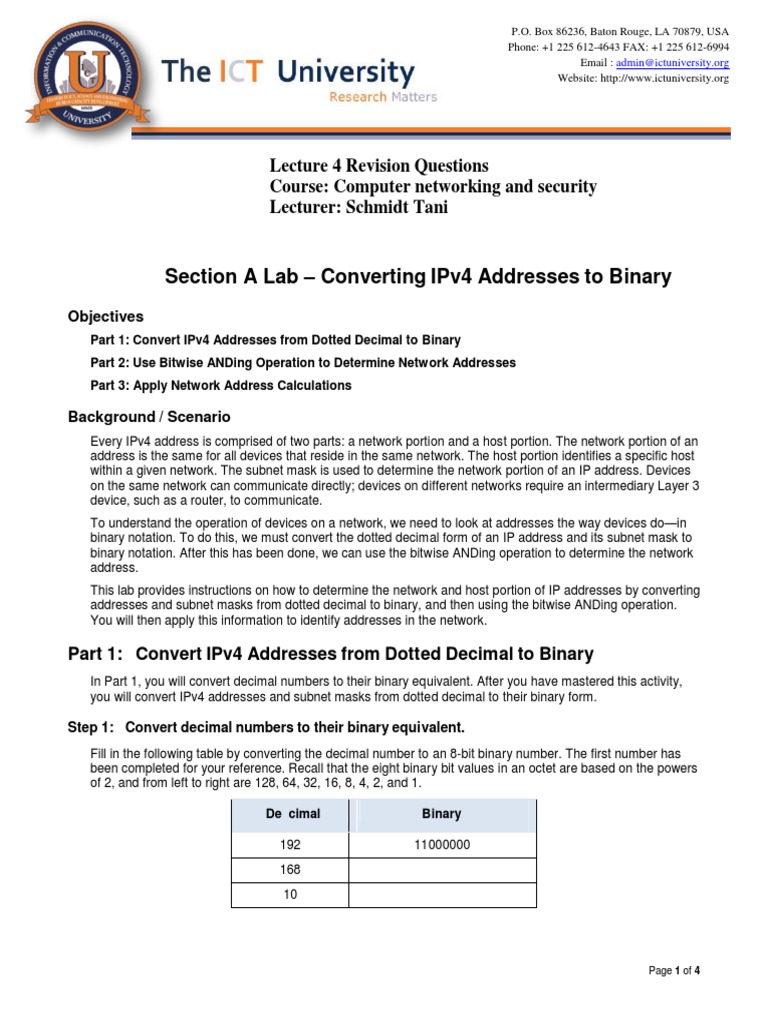 Assignment 2 | PDF | Ip Address | Internet Standards