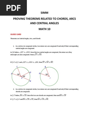 Arcs Angles Chords