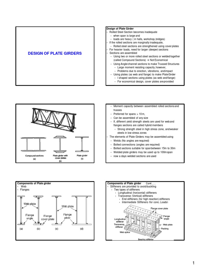 Plate Girder | PDF | Truss | Buckling