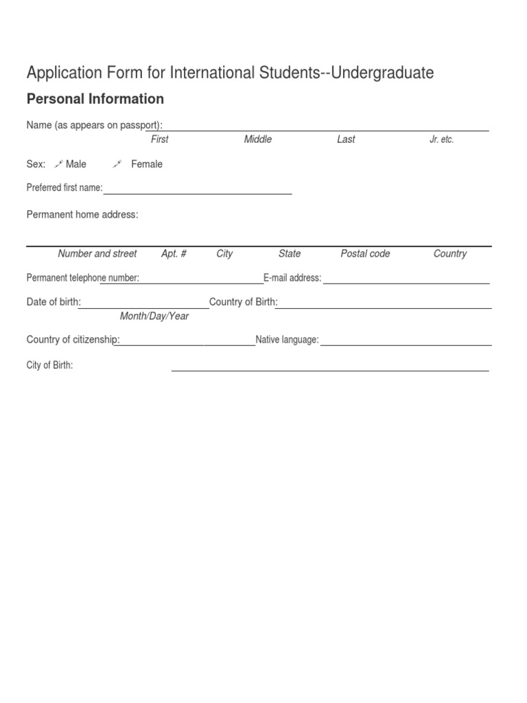 NON SAT Application Form | PDF | International English Language Testing ...