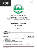 Soalan Ujian Kelayakan Tahun 1 2023 PDF | PDF