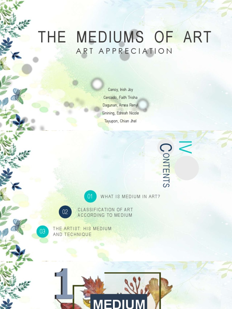 Mediums of Art | PDF | The Arts | Paintings