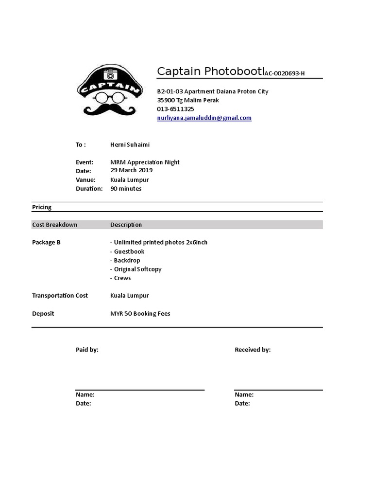 MRM Appreciation Night Photobooth Receipt | PDF