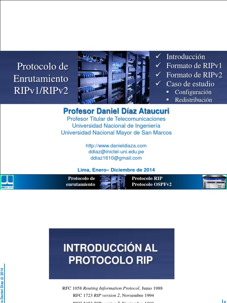 Protocolo RIP: RIPv1 y RIPv2 Explicados | PDF | Protocolos de ...
