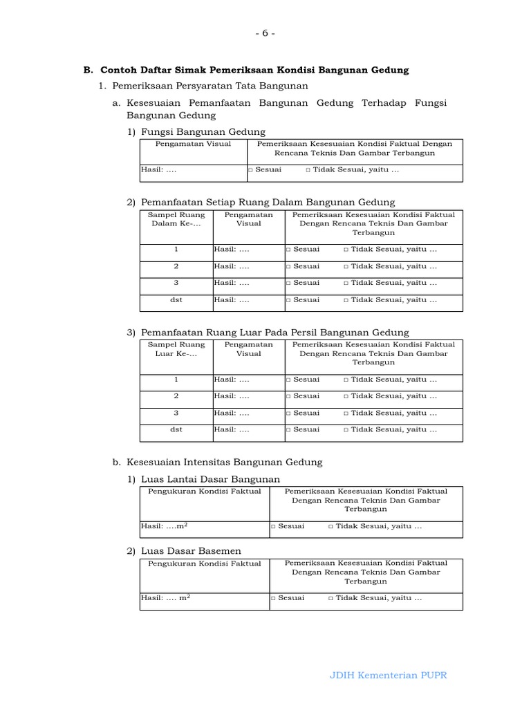 Permen Pupr No 11 Tahun 2018 Perihal SLF Pengkasi Teknis Daftar Simak PDF | PDF