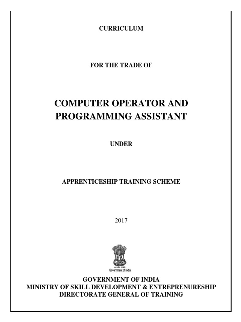 COPA Trade Syllabus | PDF | Java Script | Microsoft Excel