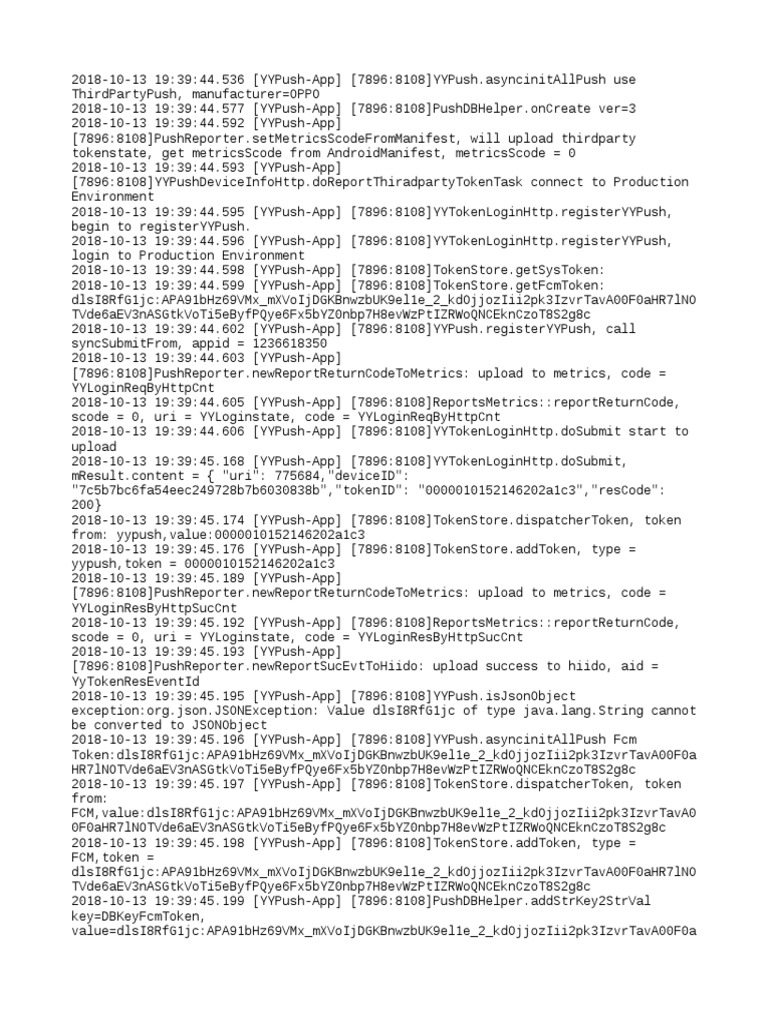 Pushsvc Log | PDF | Communications Protocols | Web Technology