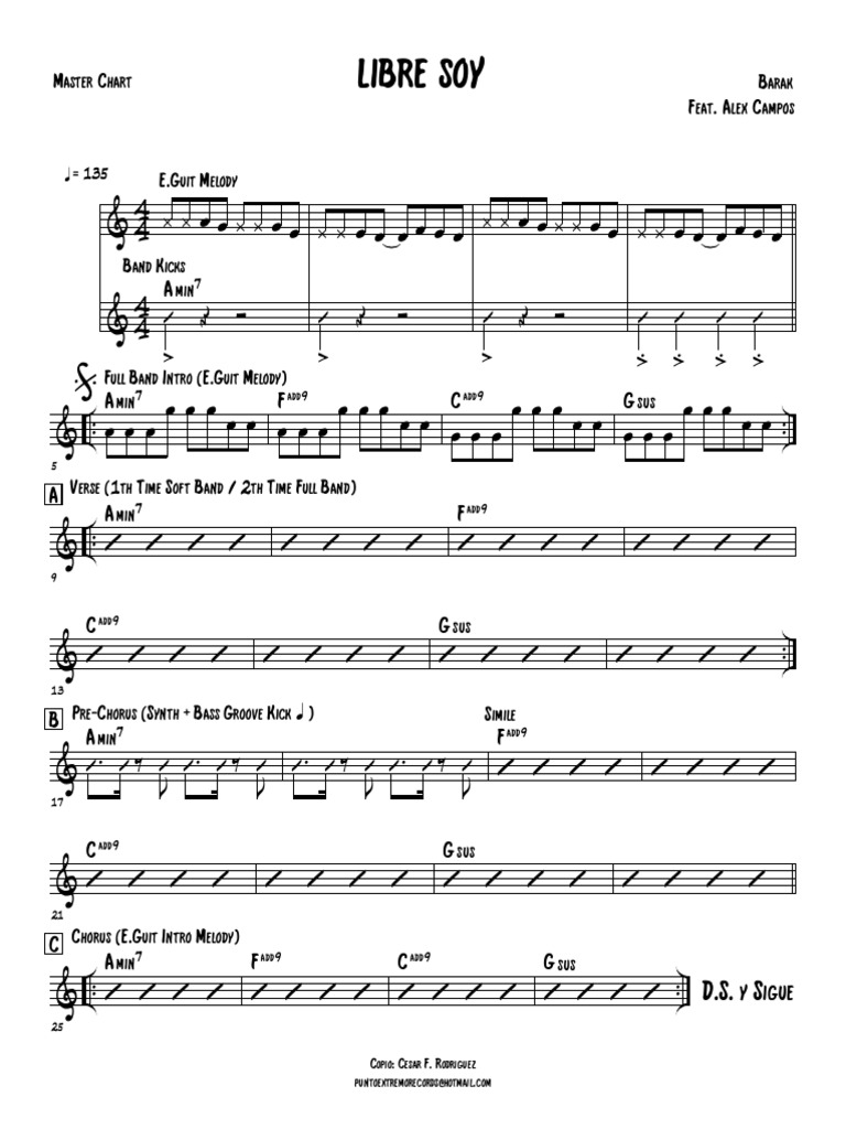 Libre Soy - Barak - Master Chart | PDF