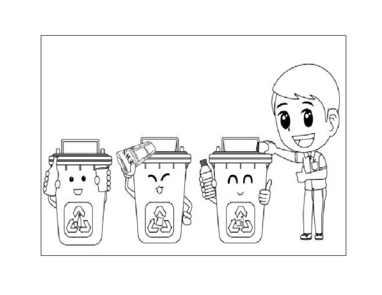 Recycle Bin Colouring | PDF