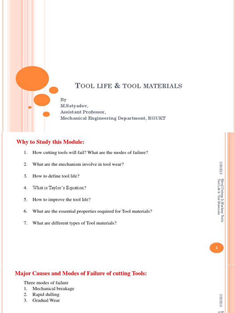 Understanding Tool Life in Metal Cutting | PDF | Tungsten | Ceramics
