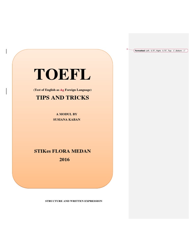 Module TOEFL | PDF