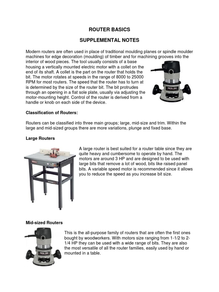 Router Basics Supplemental Notes: Classification of Routers | PDF ...
