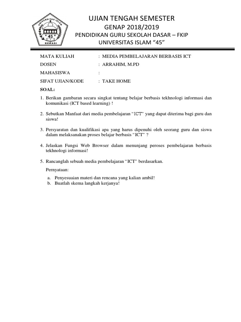 UTS Media Pembelajaran Berbasis ICT | PDF