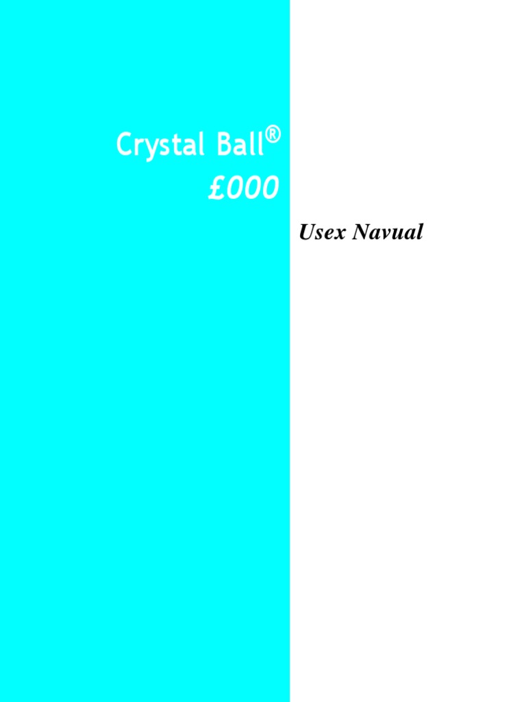 Manual de Crystal Ball | PDF | Probability Distribution | Spreadsheet
