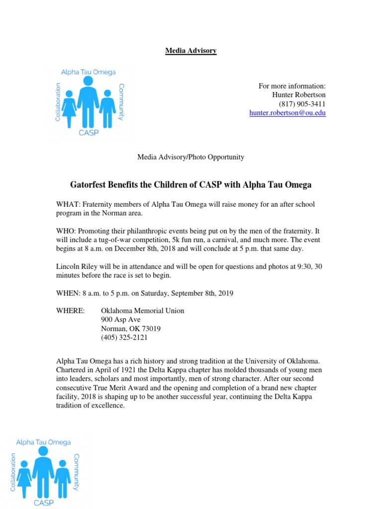 Media Advisory | PDF