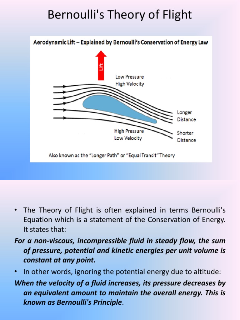 Bernoulli's Theory of Flight | Download Free PDF | Airfoil | Lift (Force)