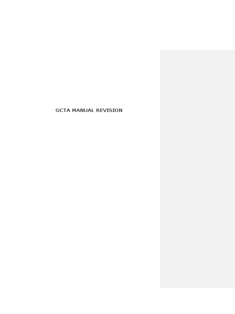 Gcta Manual Download Free Pdf Prison Prisoner