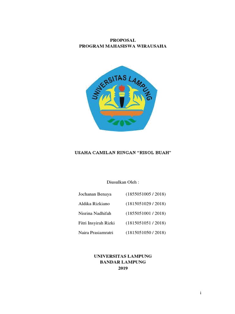 Usaha Camilan "Risol Buah" | PDF