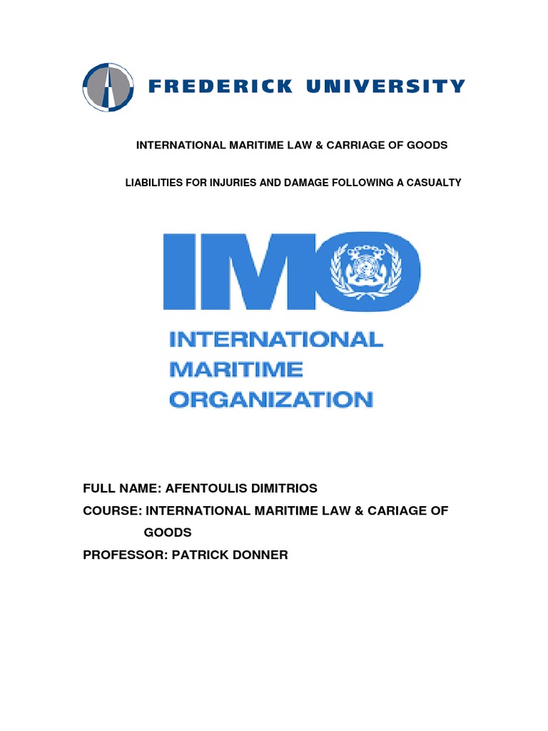 International Maritime Law | PDF | Admiralty Law | Damages