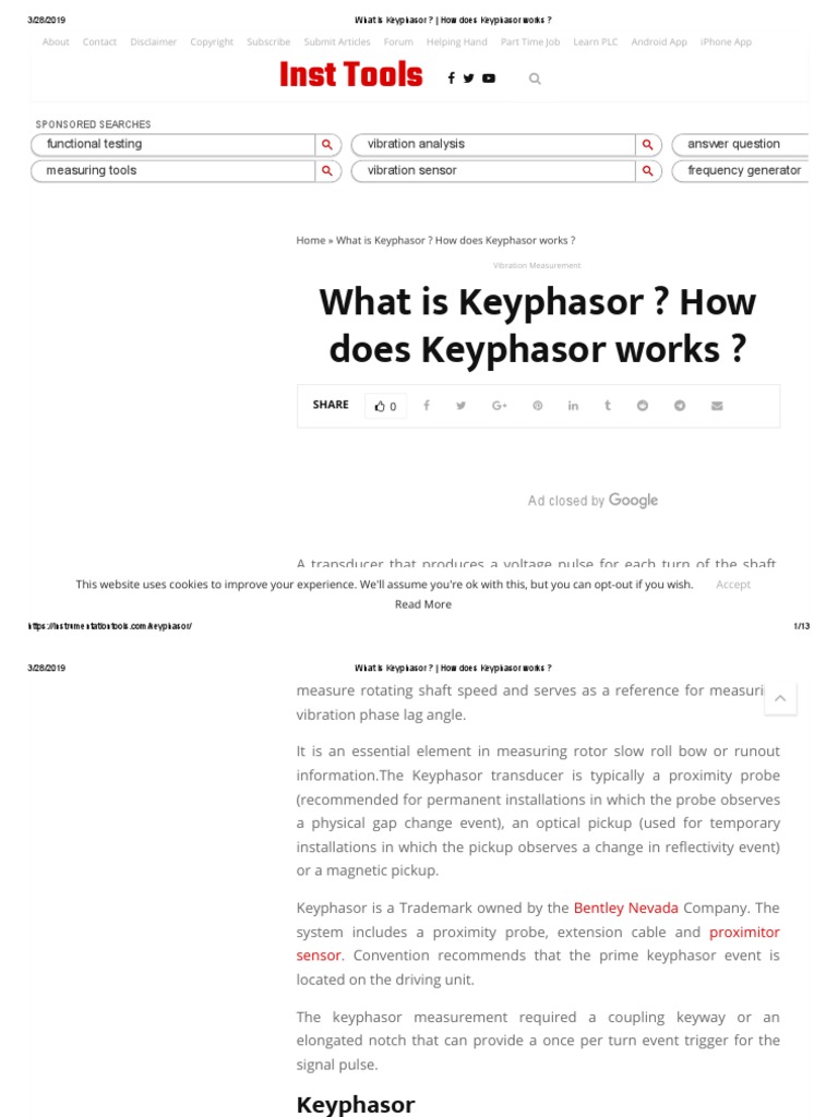 What Is Keyphasor - How Does Keyphasor Works | PDF | Turbine ...