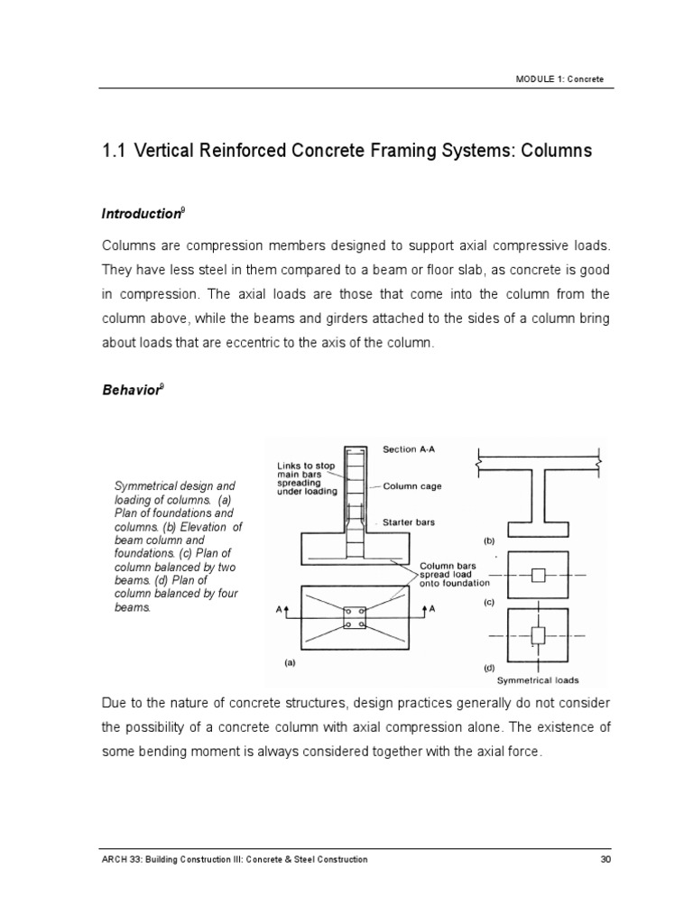 Reinforced Concrete Column Design | PDF | Column | Beam (Structure)